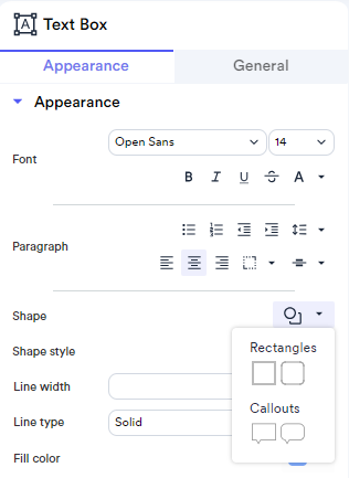 How to Use PowerPoint-like Shapes/R Output/Text Box/Callouts in Displayr – Displayr Help