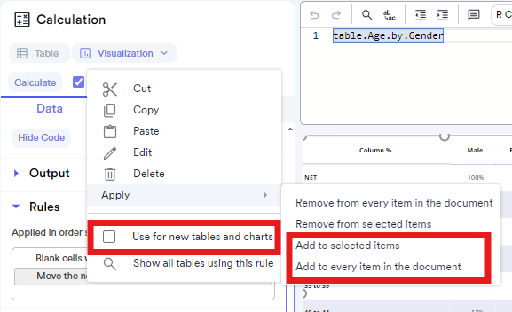 How to Use Rules for Tables Created With Calculations (R Tables ...