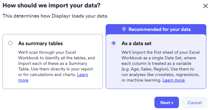 How to Import Data from Your Computer – Displayr Help