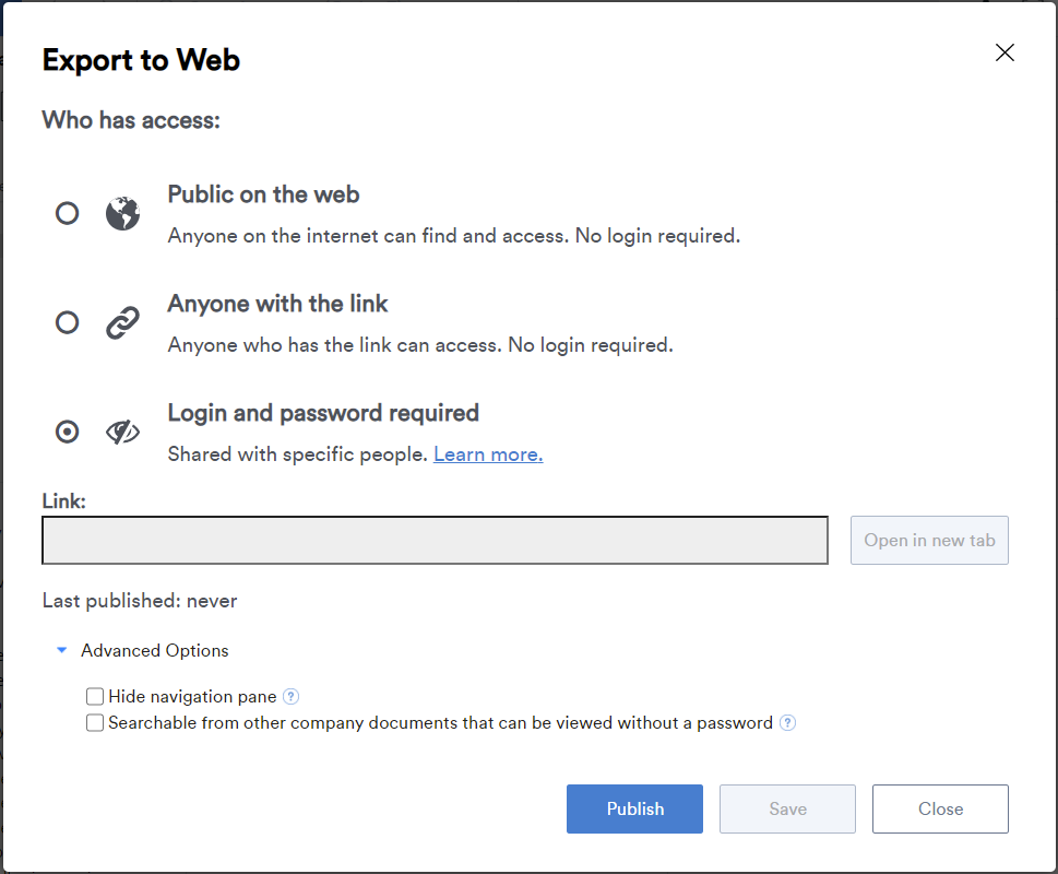 How to Publish a Document as a Web Page (Dashboard) – Displayr Help