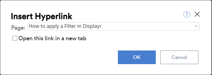 How to Insert a Link into a Displayr Document – Displayr Help