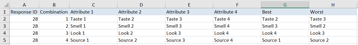 How to Convert Alchemer MaxDiff Data for Analysis in Displayr – Displayr Help