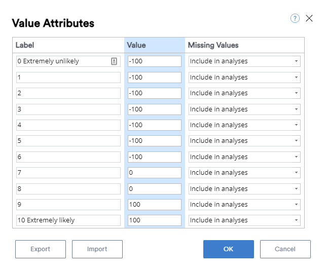 How to Recode Net Promoter Score (NPS) Variable(s) – Displayr Help