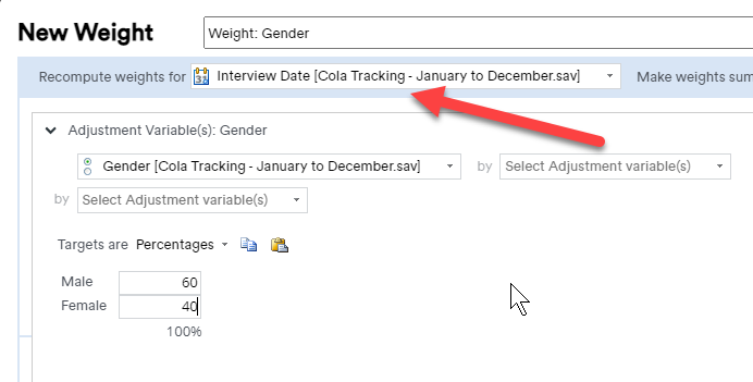 How to Configure a Weight from Variable(s) – Displayr Help