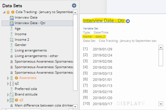 How to Work with Data in R – Displayr Help