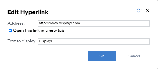 How to Insert a Link into a Displayr Document – Displayr Help