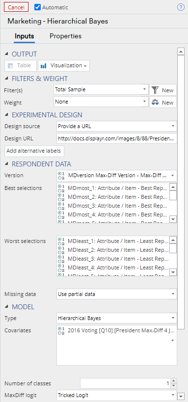 How to use Covariates to Improve your MaxDiff Model – Displayr Help