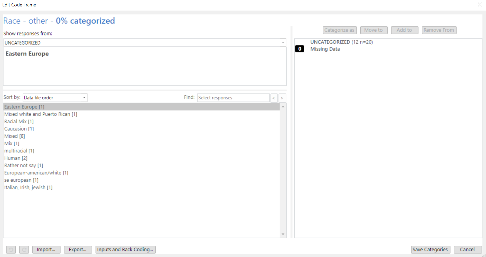 How To Back Code Variables In Displayr Displayr Help