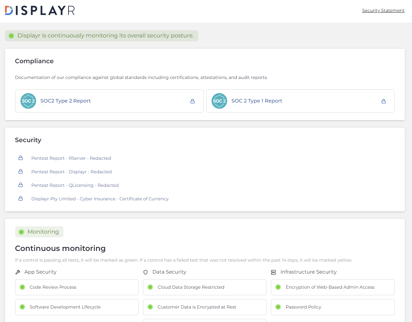 Displayr Trust Center – Displayr Help