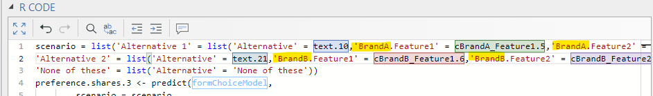 How to Create an Alternative-Specific Simulator – Displayr Help