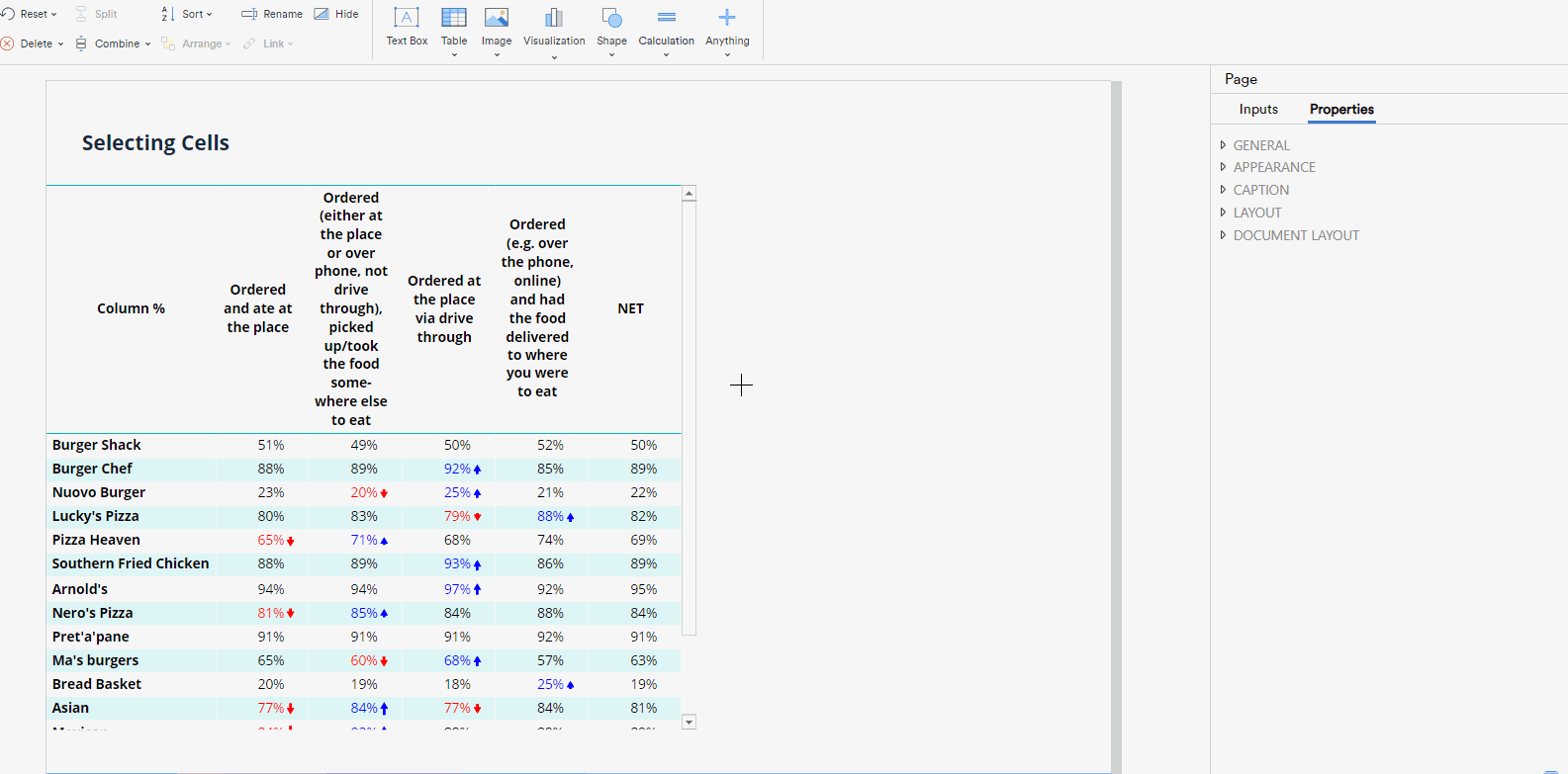 How To Use Point And Click Inside R Code Displayr Help 