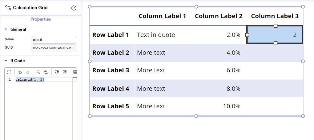 How to Use Calculation Grid in Displayr – Displayr Help