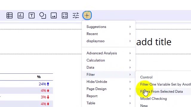 Filtering – Displayr Help