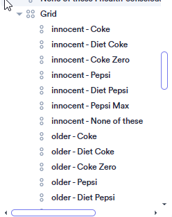 How to Combine Separate Questions into a Grid in Displayr – Displayr Help