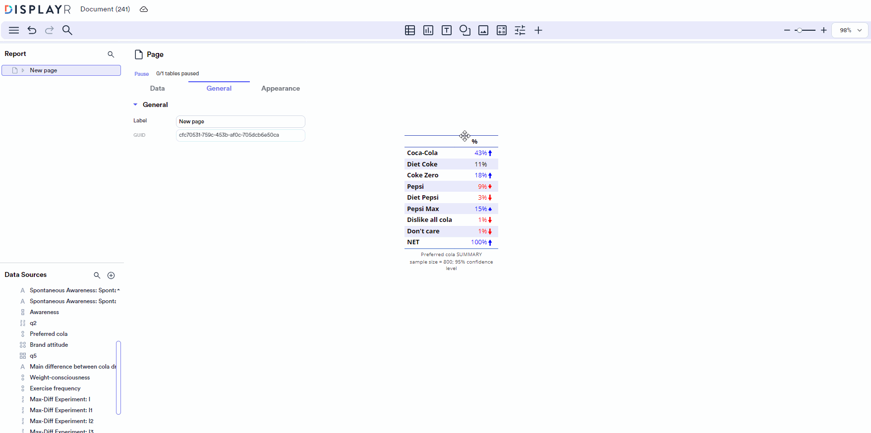 How to Copy and Paste Outputs – Displayr Help