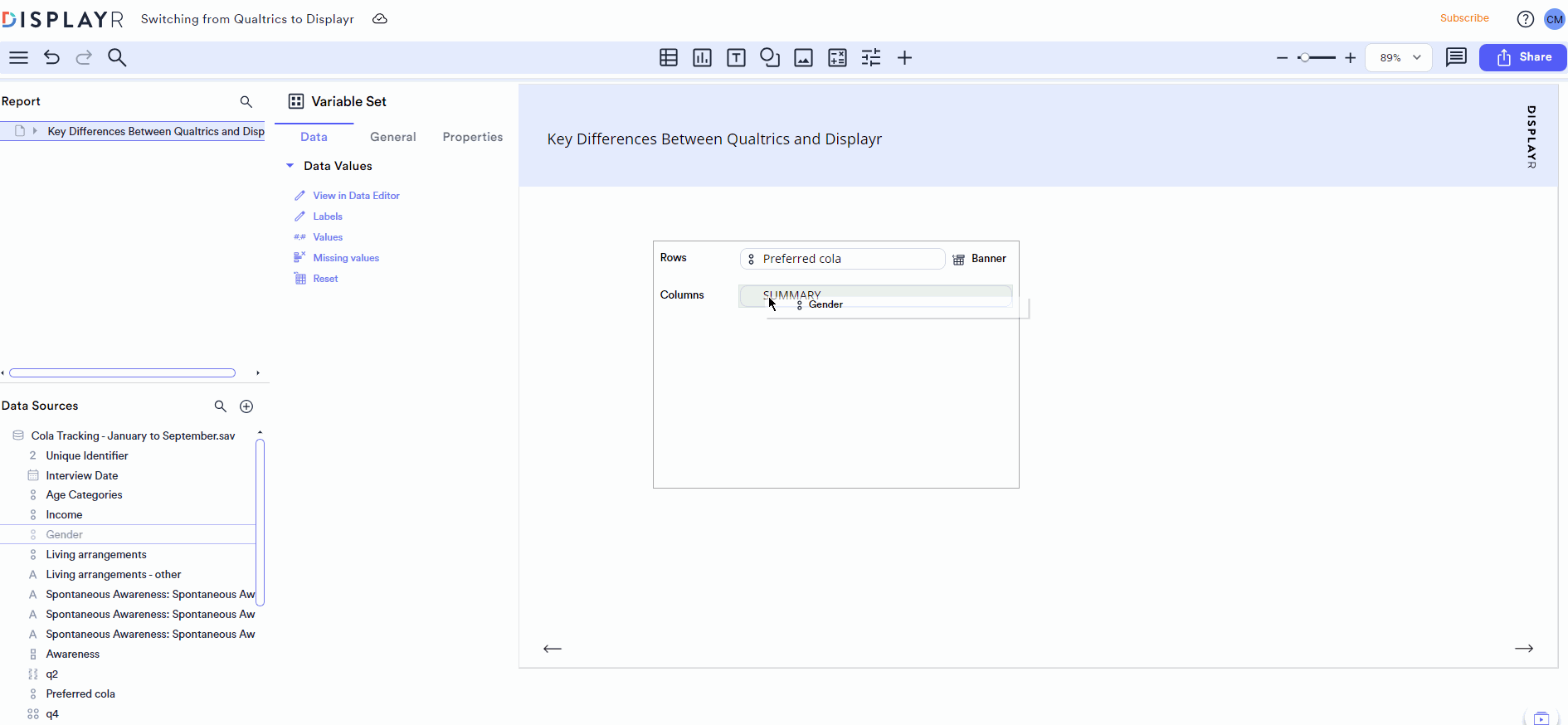 Key Differences Between Qualtrics and Displayr – Displayr Help