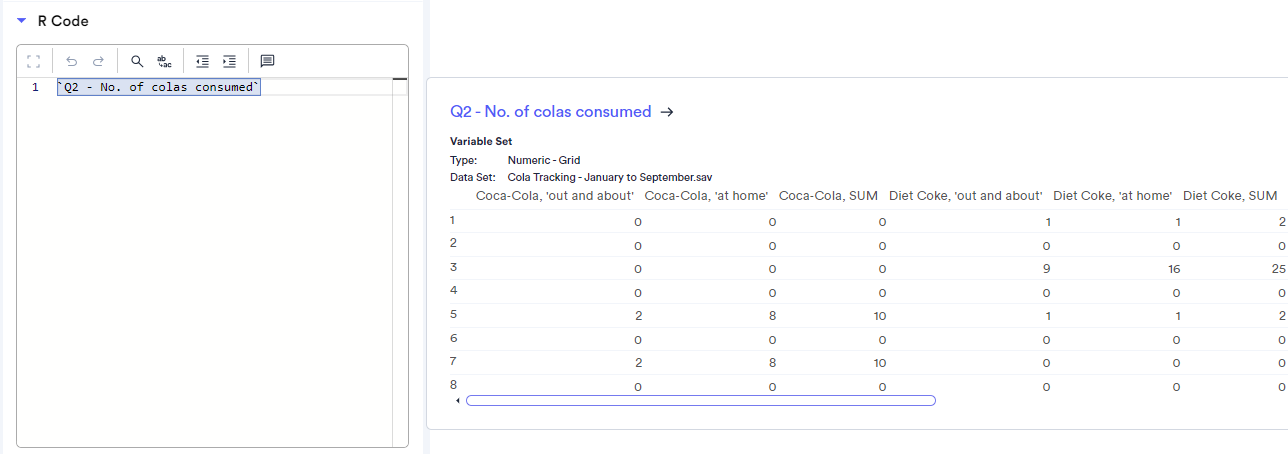 How to Perform Mathematical Calculations Using R – Displayr Help