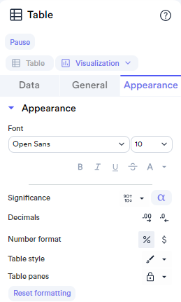How to Customize the Formatting of Tables in Displayr – Displayr Help
