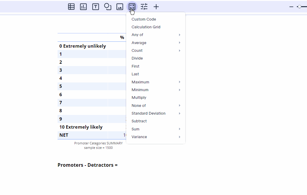 Bespoke Analyses – Displayr Help